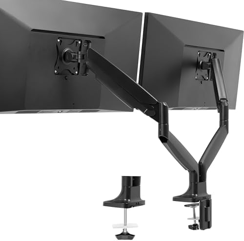Amazon.com: VIVO Dual Ultrawide Monitor Desk Mount, Heavy Duty Fully Adjustable Steel Stand ...
