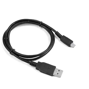 Amazon.com: (6ft) USB Cable Cord Lead Sync Black Wire Compatible ...
