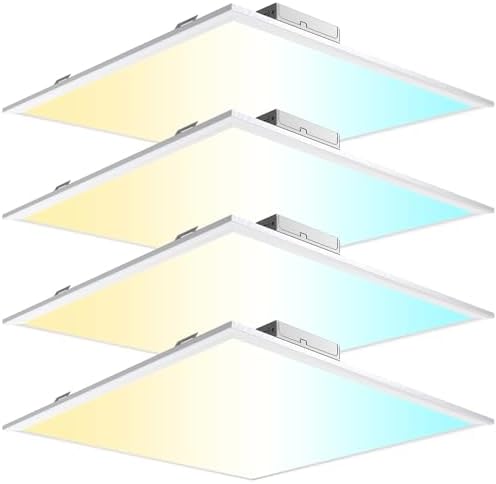 6 Pack 2x2 LED Flat Panel Light - 3000K/4000K/5000K Selectable, TRIAC ...