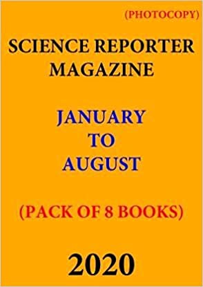 Buy SCIENCE REPORTER MAGAZINE JANUARY TO AUGUST 2020 (Photocopy) Book ...