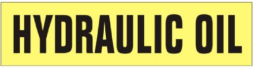 HYDRAULIC OIL Decal Safety Sign 2.25" x 9" Vinyl Adhesive Press On ...