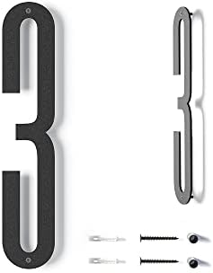 Amazon.com: 12 Inch Modern Floating House Numbers | Large Metal House ...