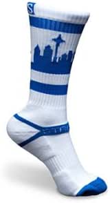 Amazon.com : Strideline SEATOWN Royal Blue Athletic Crew Socks, One ...