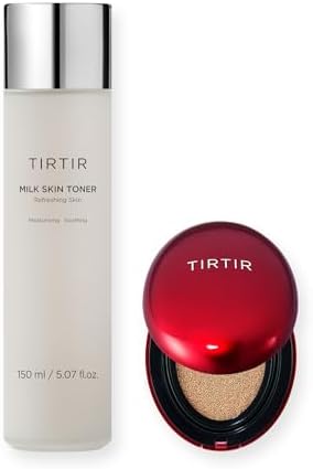 Amazon.com: TIRTIR Milk Skin Toner 5.07 fl.oz. + Mask Fit Red Cushion ...