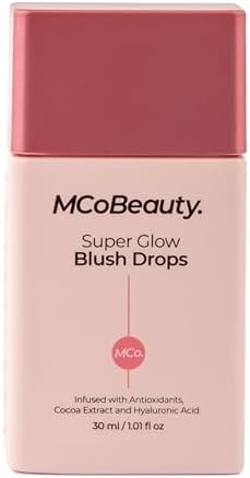 Amazon.com : MCoBeauty Super Glow Blush Drops, Peach Pink, Luminous ...