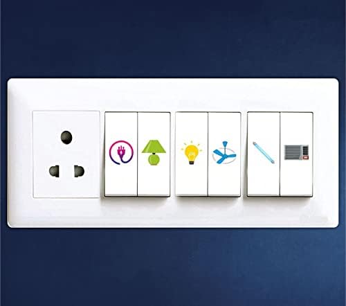 ROUSRIE Switch ID Sticker Clear Vinyl Labels for Home Office Electric ...