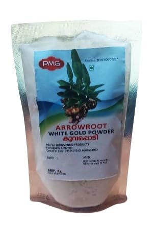 PMG Fresh Arrowroot White Gold Powder 200GM (1) : Amazon.in: Grocery ...