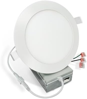 ZYSEN 12 Pack 6 Inch LED Canless Recessed Lighting 5CCT Ultra-Thin ...
