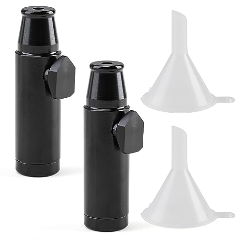 2 Pack Metal Snuff Bullets, Snorting Kit Snorter with Mini Funnel ...