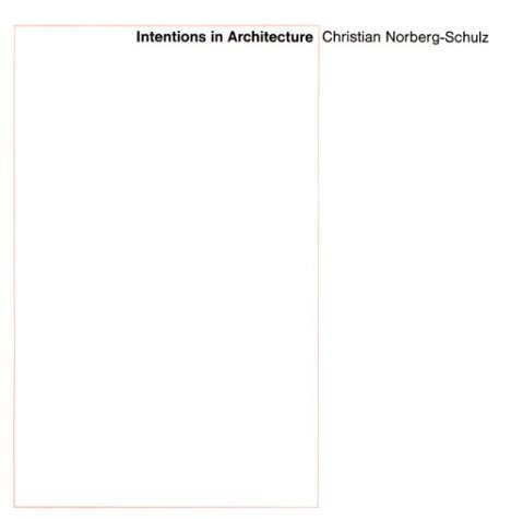 Amazon.com: Intentions in Architecture (MIT Press) by Christian Norberg ...