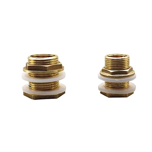 MACHSWON IBC Water Tank Tap Brass Base Outer 3/4″ Inner 1/2″ IBC Tank ...