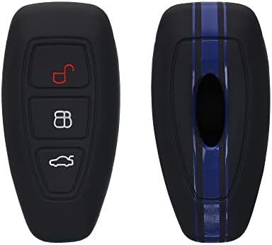 kwmobile Silicone Key Fob Cover Compatible with Ford 3 Button Car Key ...