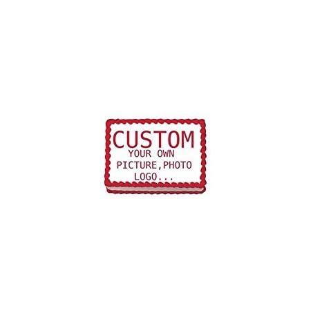 Amazon.com: 1/4 Sheet Create Your Own Custom Edible Cake Topper with ...