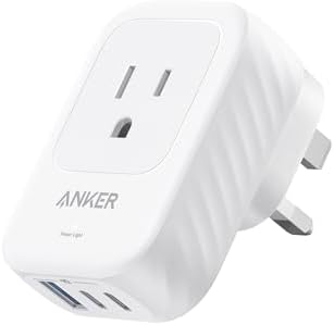 Amazon.com: USA to UK International Plug Adapter, Anker Travel Adapter ...