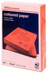 1 Ream (500) sheets Coloured Printer Paper Intense Red A4 80gsm ...