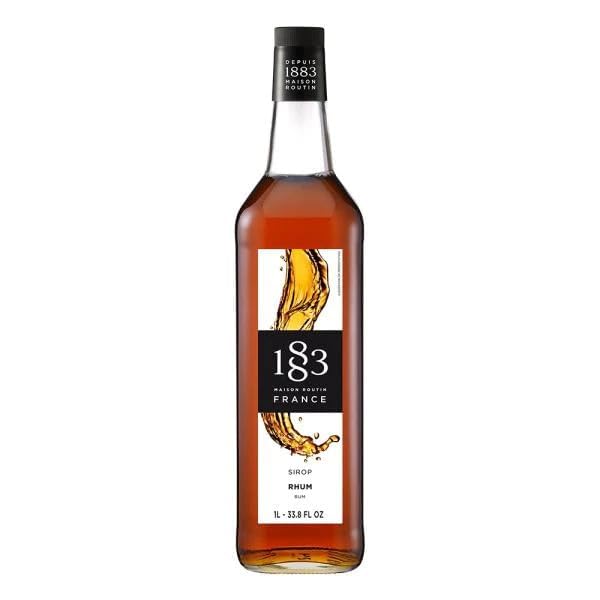 Amazon.com: Rum Syrup with Pump | Premium Glass Bottle 1 Liter ...