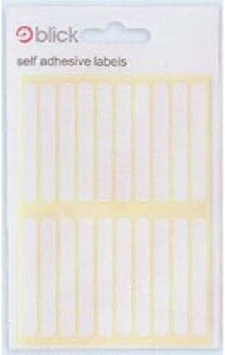 Blick Labels, White, Self Adhesive Stickers, Rectangular, 20mm x 50mm ...