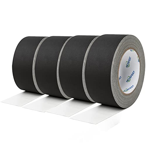Snapklik.com : Fetefest Gaffers Tape Black 4 Pack In Bulk Heavy Duty, 2 ...