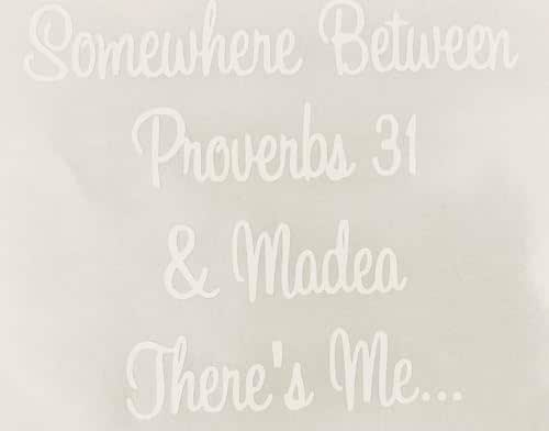 Amazon.com: Proverbs 31, Madea, White Vinyl Decal, Bumper Sticker, New ...