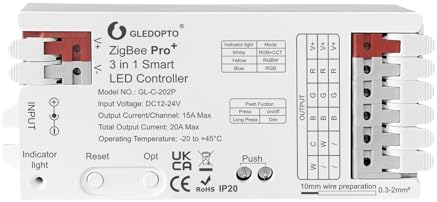 Amazon.com: GIDEALED Smart ZigBee 3.0 LED Controller 5 in 1,Require ...