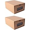 Amazon.com: 24 Pack Cardboard Shoe Storage Boxes 13.8 x 9.3 x 5.3 ...