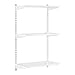 Shopfitting Warehouse White Adjustable Wall Shelving Kit - 2 x 1000 mm ...
