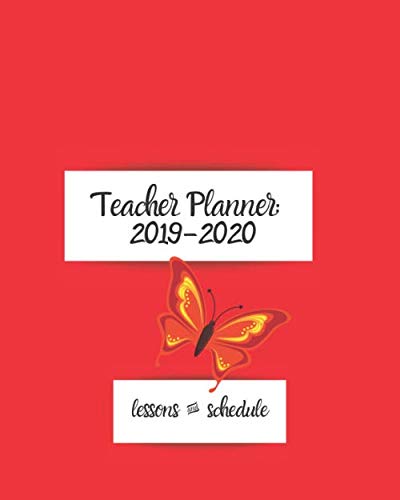Amazon.com: Teacher Planner: 2019-2020 Lessons & Schedule: Red ...