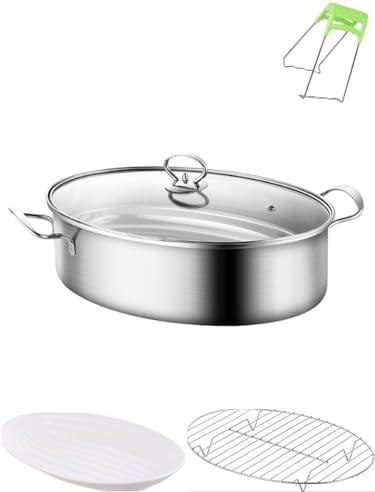 Amazon.com: Eglaf 2-Tier Stainless Steel Fish Steamer - Multi-Use ...