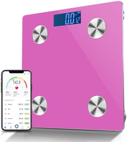hanso Body Fat Scales, Body Scales, Personal Scale, Bluetooth Bathroom ...