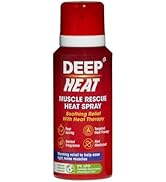 Deep Heat Muscle Rescue Heat Spray, Fast Acting, Soothing Relief, 72.5 ...