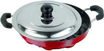 Buy Vishnu Aluminium 12 Cavity Appam Patra Paniyarakkal Two Side Handle ...