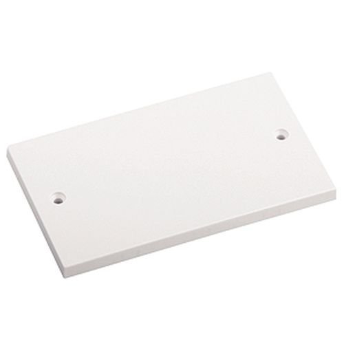 White Double Two Gang Blank Cover Socket Blanking Plate : Amazon.co.uk ...