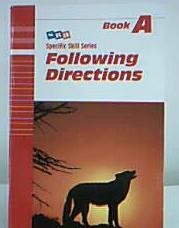 Following Directions (Specific Skill Series, Book A): Richard A. Boning ...