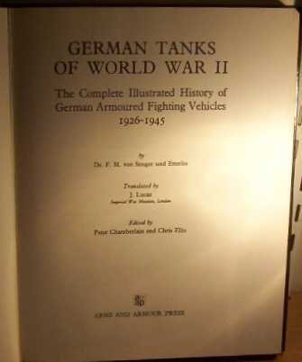 German Tanks of World War II: Complete Illustrated History of German ...