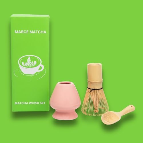 Amazon.com: Matcha Whisk Set Matcha Whisk Holder Bamboo Matcha Whisk ...