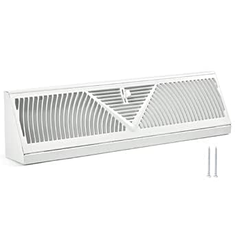 Flowild 18 Inch Baseboard Register (Duct Opening Size) - Baseboard Vent ...