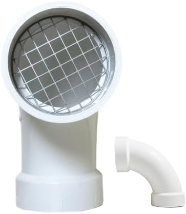 PVC termination vent with stainless steel screen,90° Vent Termination ...