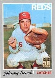 Amazon.com: 2001 Topps Through the Years Reprints #21 Johnny Bench '70 ...