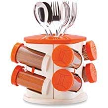 Buy Simran Kitchenware Simran 8 jar Masala Rack Orange Colour Online at ...