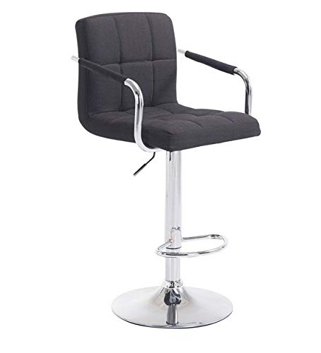 CHAIRWALE® Armagh Swivel High Counter Bar Stool with Armrest & Square ...