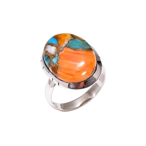 Amazon.com: Natural Orange Spiny Oyster Turquoise Gemstone 925 Sterling ...