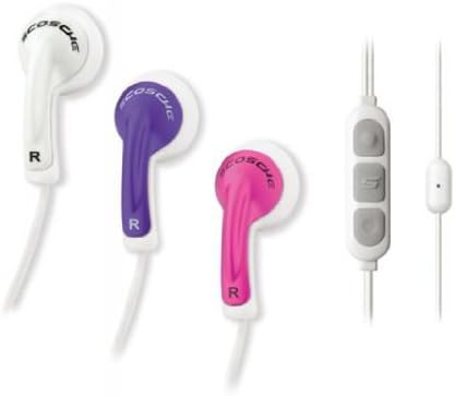 Scosche HP65m Chameleon Earbuds with tapLINE II Remote Control and ...