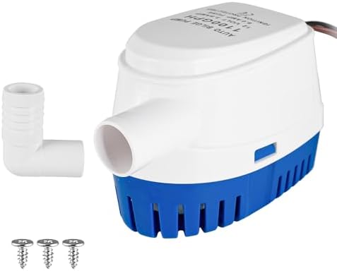 Amazon.com: Automatic 12V 1100GPH Marine Bilge Pump with Built-in Float ...
