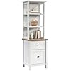 Amazon.com: Sauder Cottage Road Engineered Wood Storage Tower in White ...