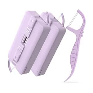 Amazon.com : Shred Resistant Twin line Dental Floss Picks Dispenser-2 ...