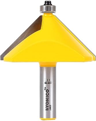 Whiteside Router Bits 2302 Chamfer Bit with 45-Degree 5/8-Inch Cutting ...