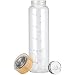 Amazon.com: sunkey Glass Water Bottle 32 oz Wide Mouth with Sleeve ...