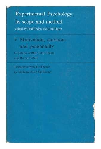 Motivation, emotion and personality, (Experimental psychology, 5 ...