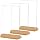 TONICE® Lot de 3 supports de panneau en acrylique 5x7 en forme de T ...