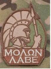 Amazon.com: Mil-Spec Monkey Molon Labe Patch-Multicam